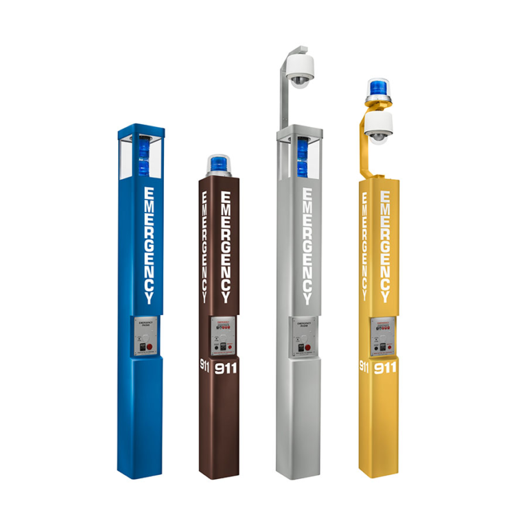Ramtel-Free Standing Columns-Blue Light Emergency Phones